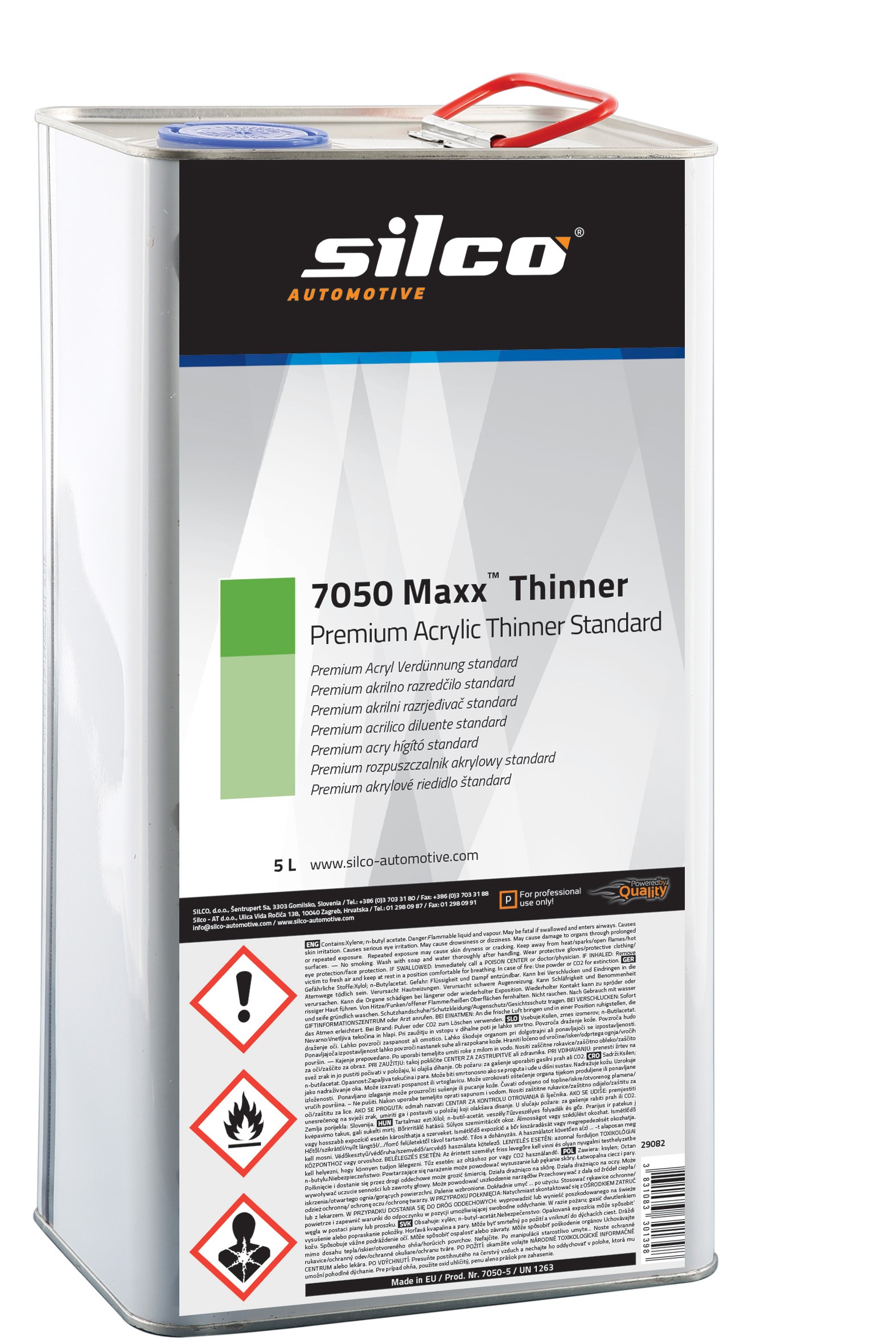 Silco 7050 Maxx Thinner Acryl 5ltr - Autolak - Autolakken - Autolak bes