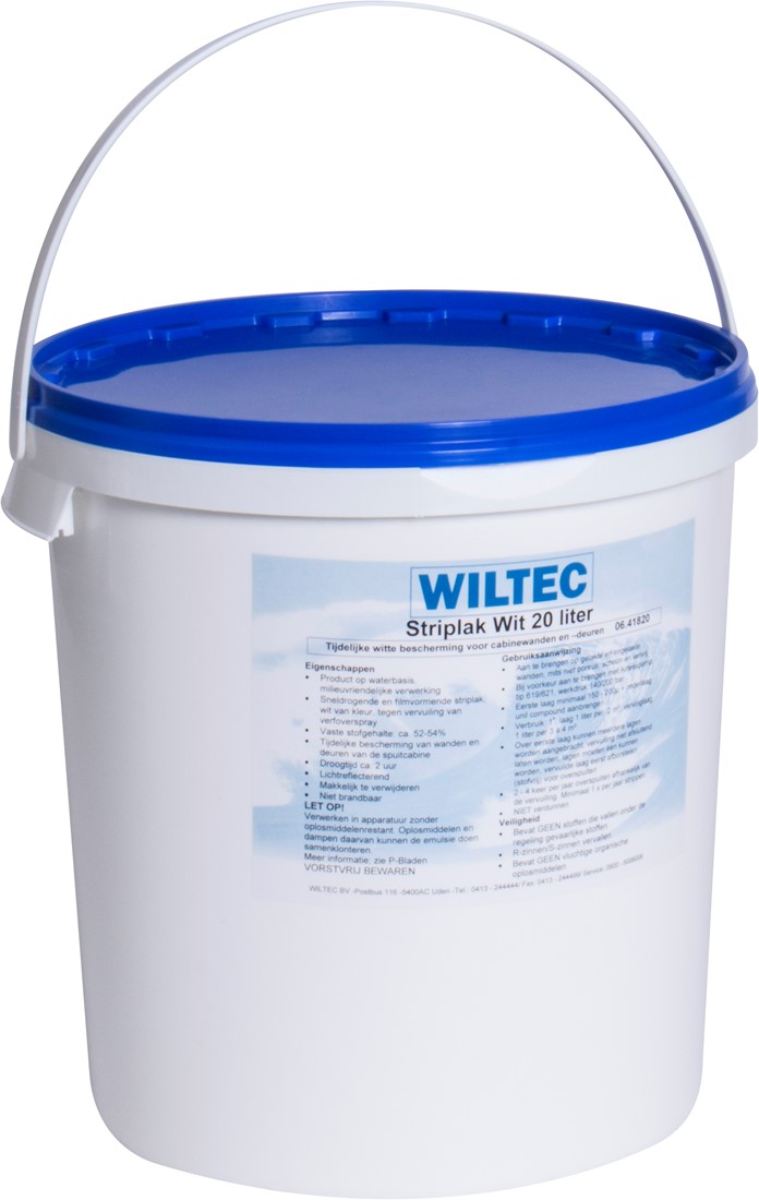 Wiltec Striplak Wit - 20 liter - Non paint - Autolakken - Autolak beste